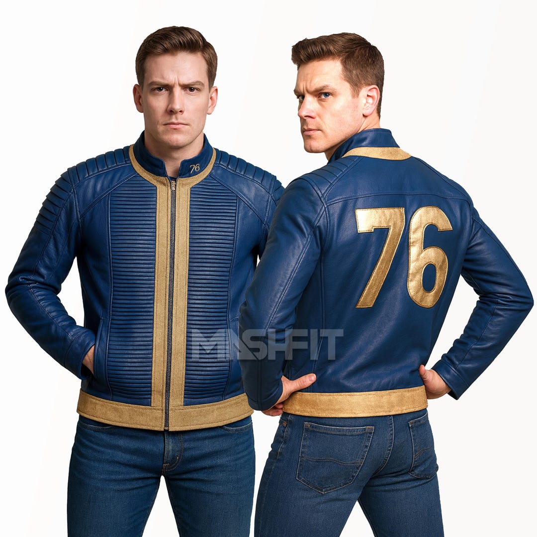 Fallout 76 Leather Jacket: Vault 33 Cosplay Costume - Etsy
