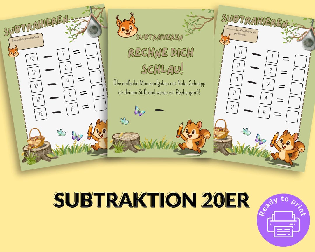 Subtracting up to 20 Worksheet | 1st Grade Math | Learn Subtraction ...