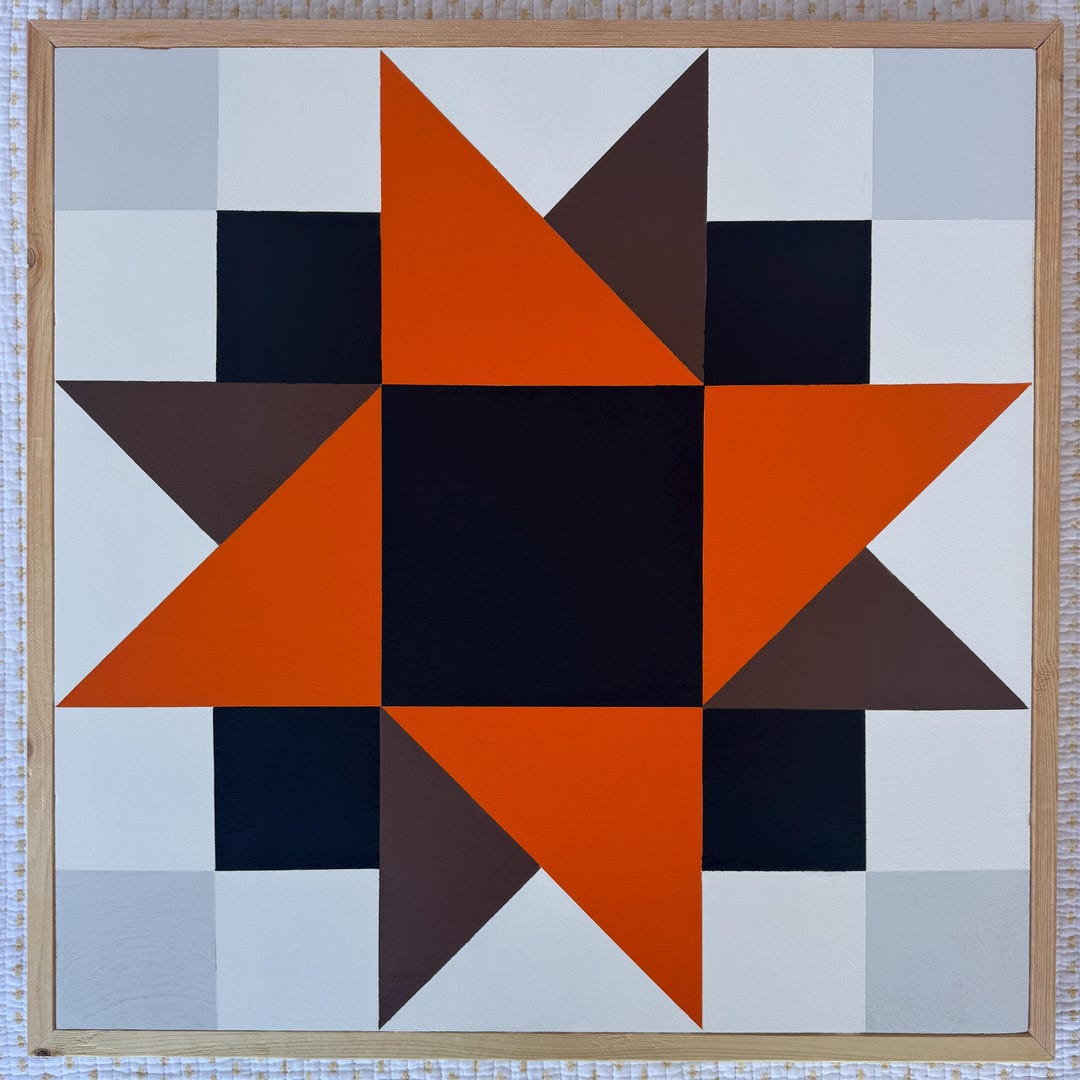 24x24 Hand Painted Quilt Square Mural - Oregon State University Colors ...