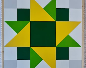 24x24 Hand Painted Quilt Square Mural - Etsy