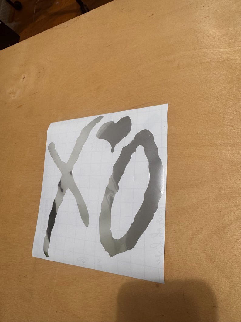 Xo-the Weeknd Sticker/ Vinyl Decal - Etsy