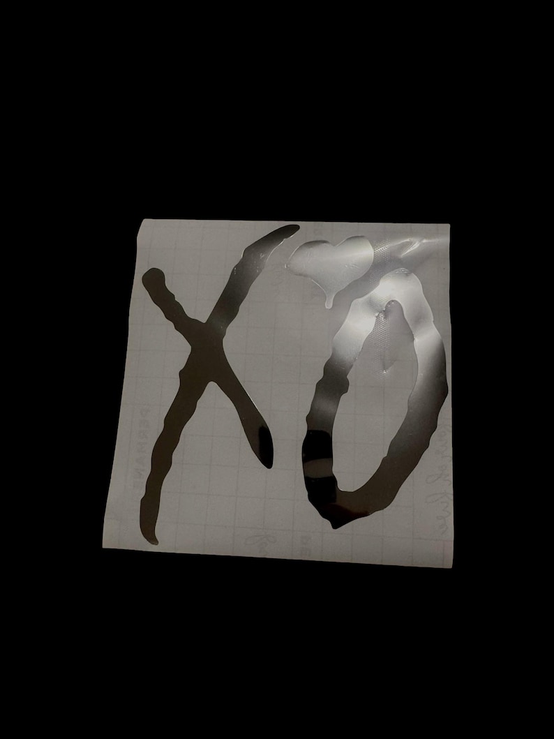 Xo-the Weeknd Sticker/ Vinyl Decal - Etsy