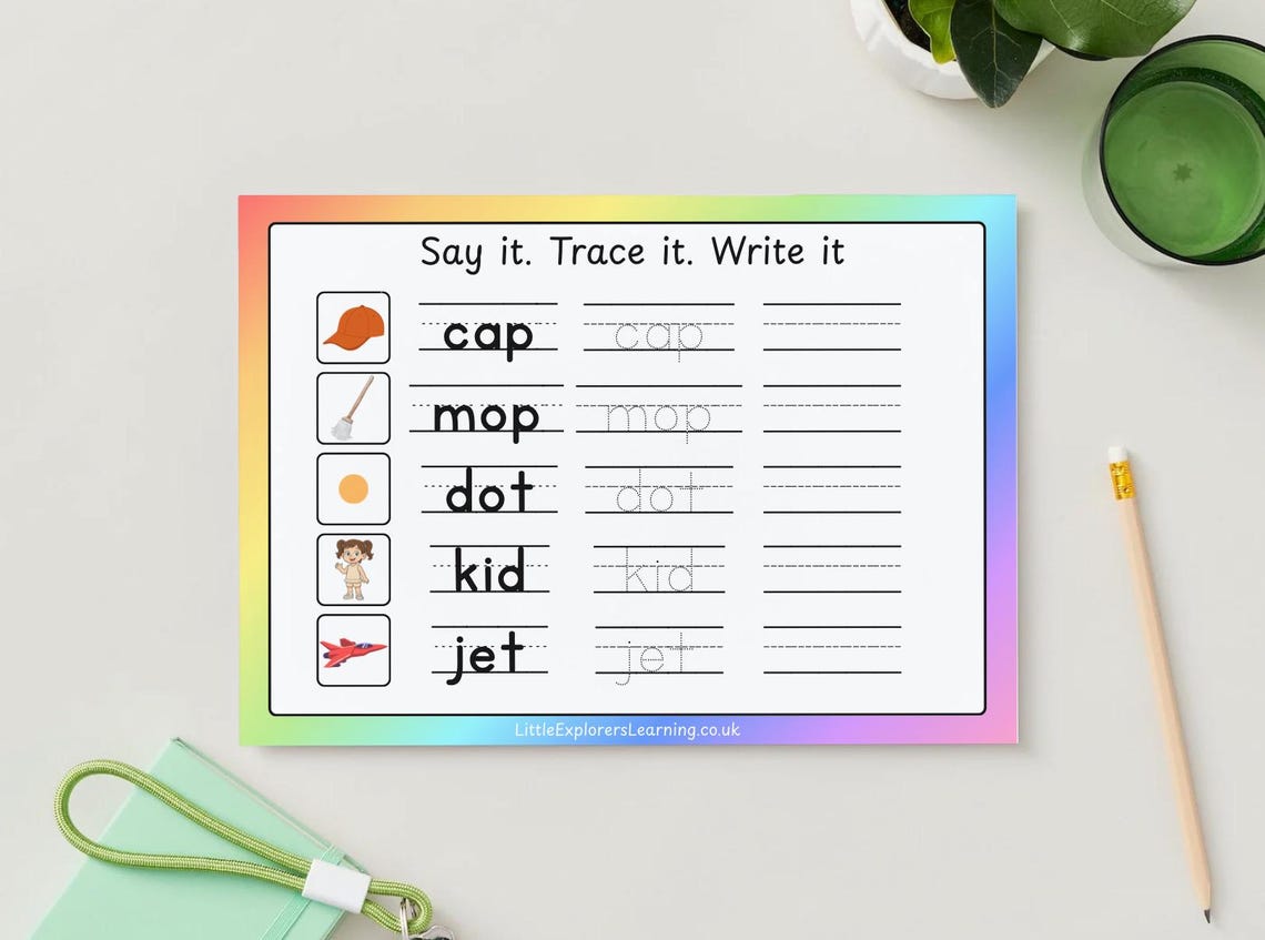 CVC Word Formation Worksheets | Phonics Activities | Short Vowel ...