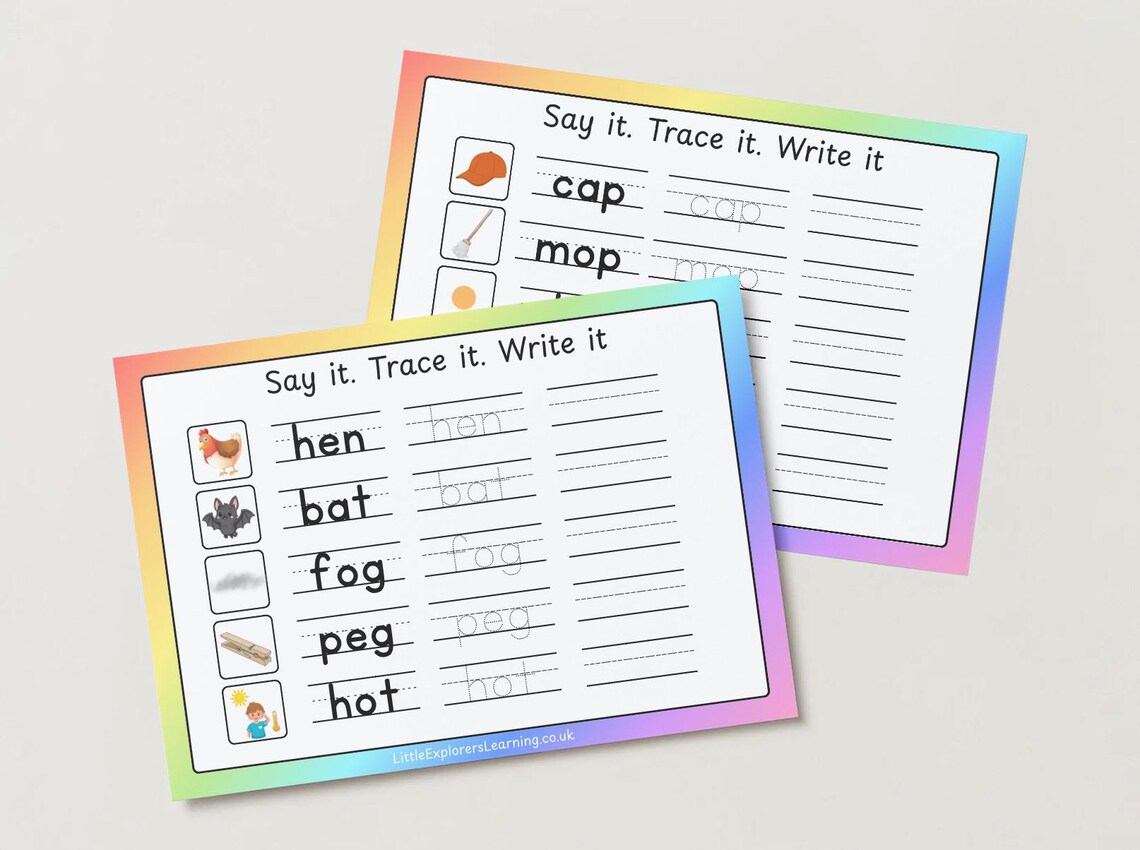 CVC Word Formation Worksheets | Reusable Phonics Activities | Laminated ...