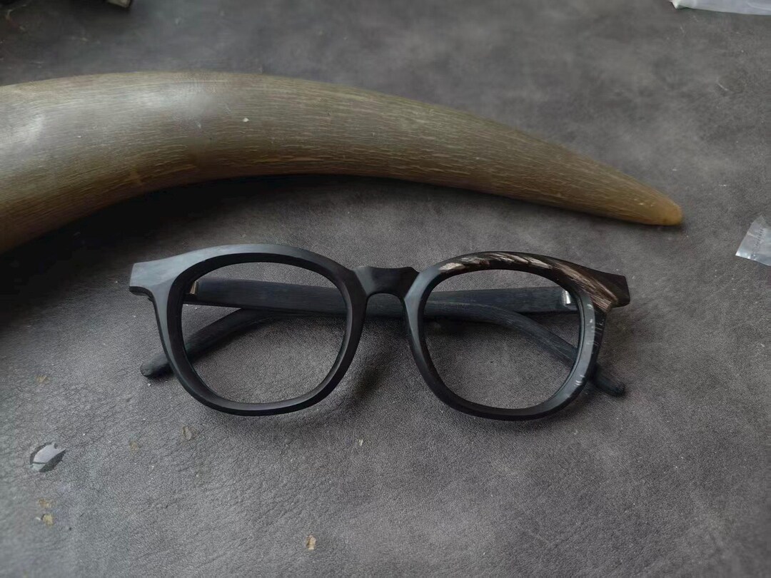 Black Marble Buffalo Horn Eyeglass Frames RIGARDS 0097S 0097 Style - Etsy