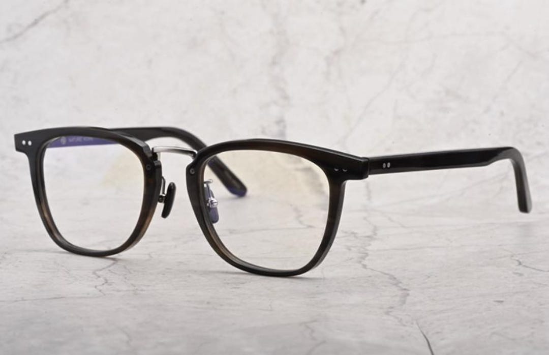 Handmade Buffalo Horn Circular Eyeglass Frames: CMSS X Yellows Plus ...