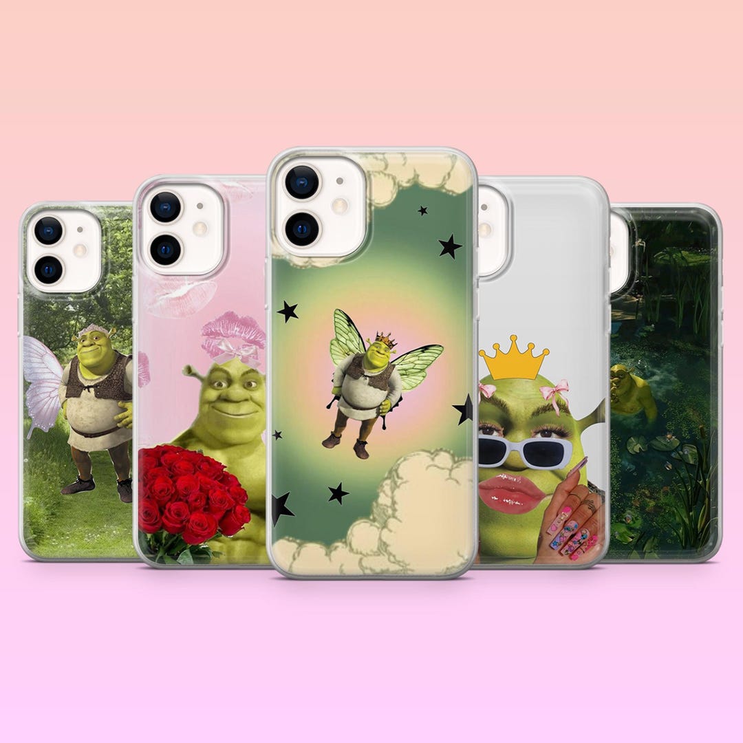 Funny Shrek Phone Case Funny Meme Cartoon Cover for iPhone 17pro, 16 ...