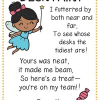 Desk Fairy Note: Positive Classroom Culture, Student Encouragement (PDF ...