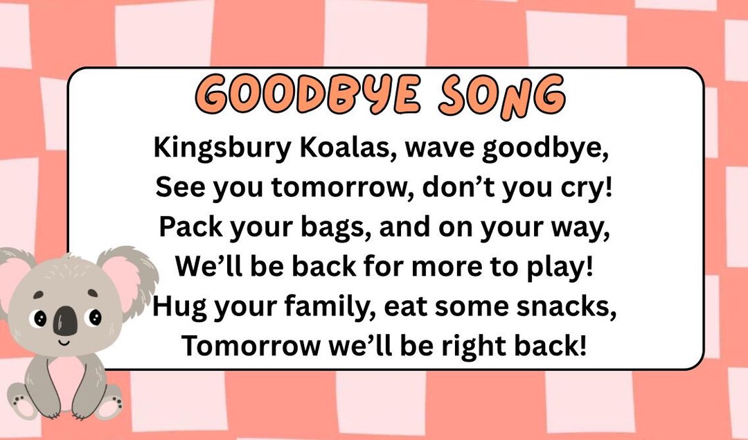 Customizable Good-bye Chant for Teachers and Students! - Etsy