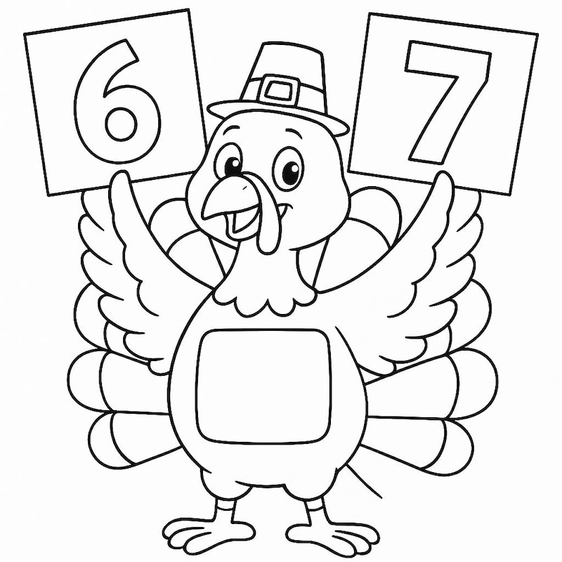 6 7 Colouring Pages - Etsy