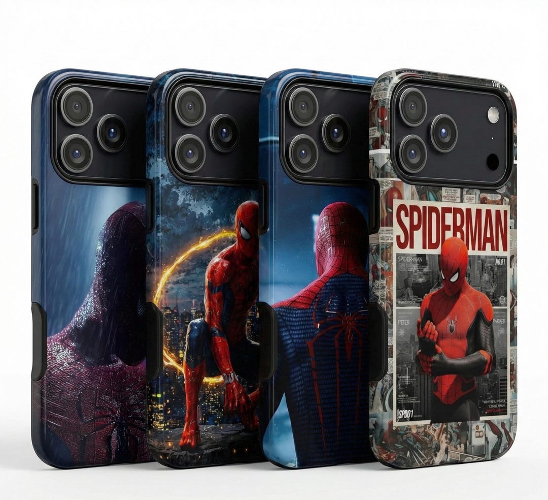 Spider Hero iPhone Tough Case, Comic Book Art Phone Cover for iPhone 16 ...