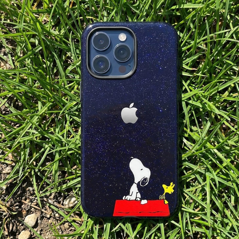Snoopy Black Phone Case - Etsy