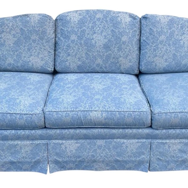 French Blue Sofa - Etsy