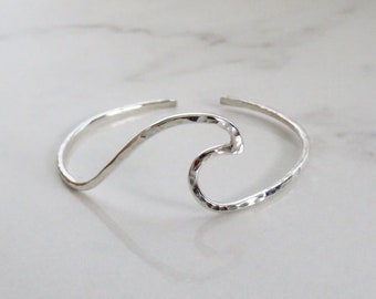 Wave Bracelet Sterling Silver - Etsy