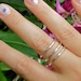 Triple Wrap Ring, Gold Spiral Coil, Hammered Band, Handmade Maui Hawaii ...