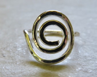 Infinity Spiral Ring - Etsy