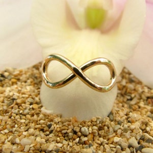 Gold Infinity Ring, Handmade Hawaii, Love, Anniversary Gift, Infinity ...