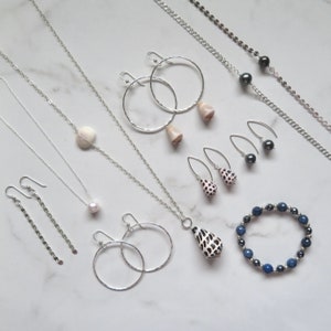 Hawaiian Hebrew Cone Shell Necklace, Long Sterling Silver Chain ...