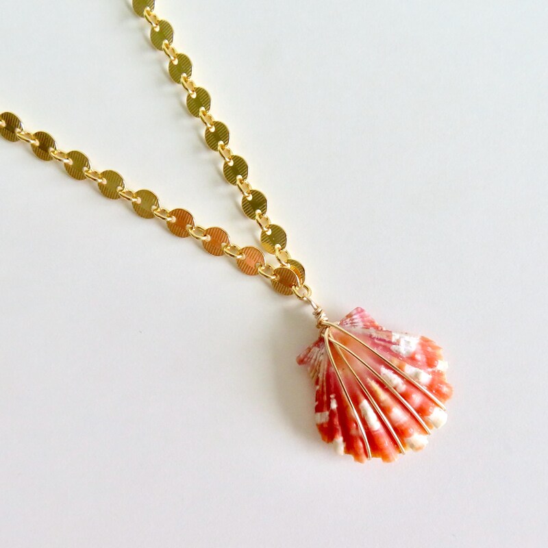 Sunrise Shell Necklace - Etsy