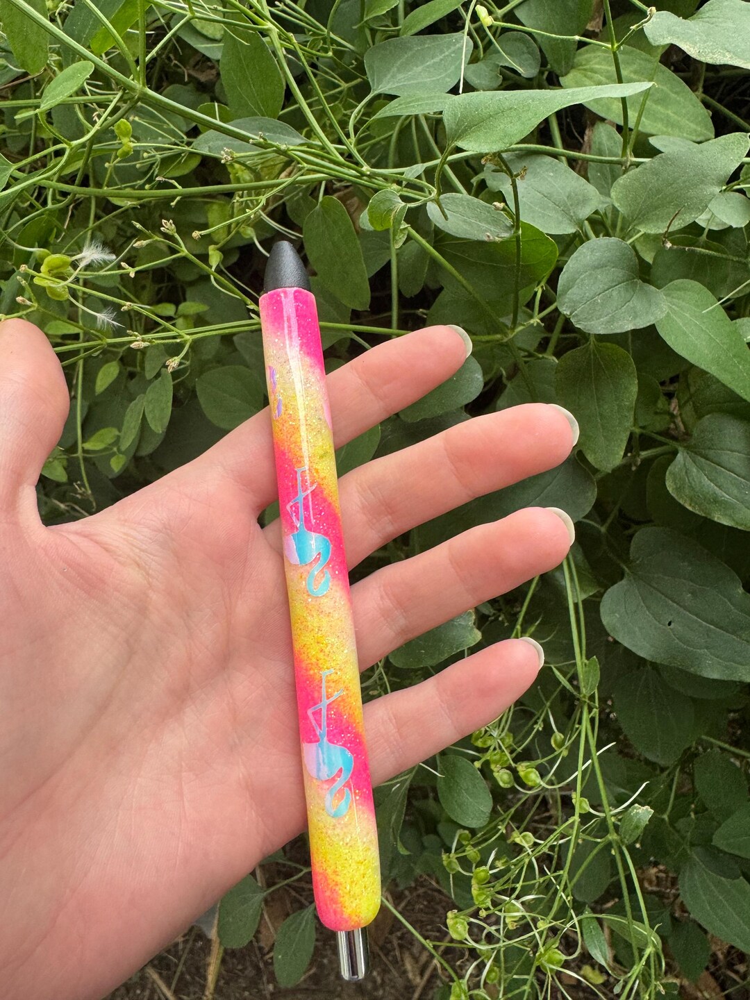 Flamingo Pen, Refillable Custom Glitter Pen - Etsy