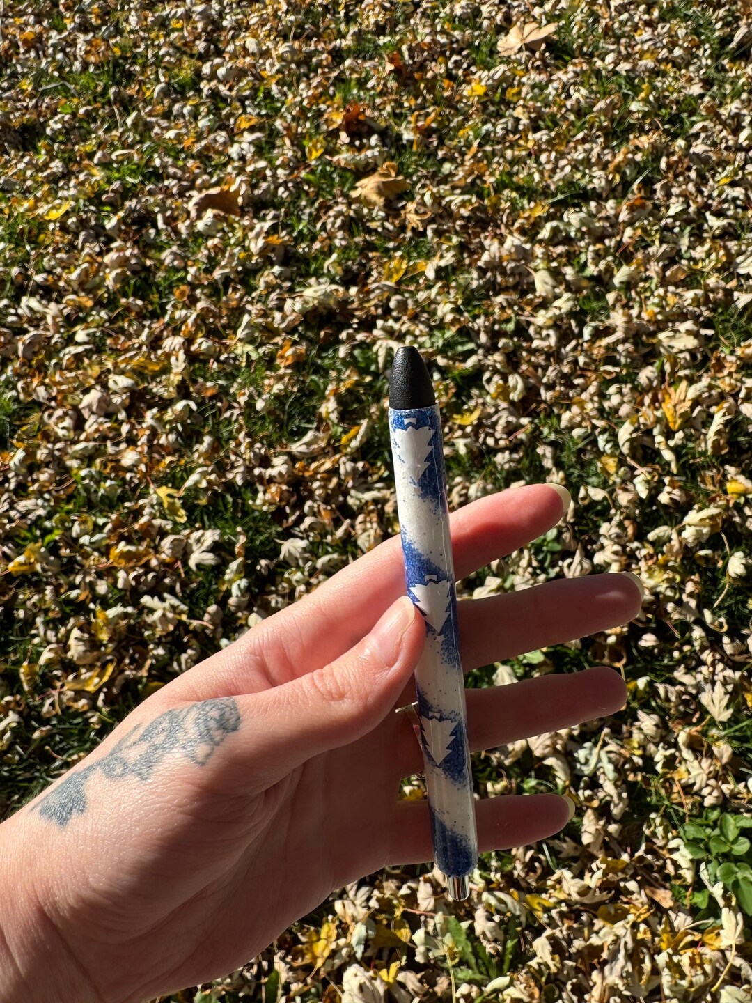 Christmas Tree Pen, Refillable Custom Glitter Pen - Etsy