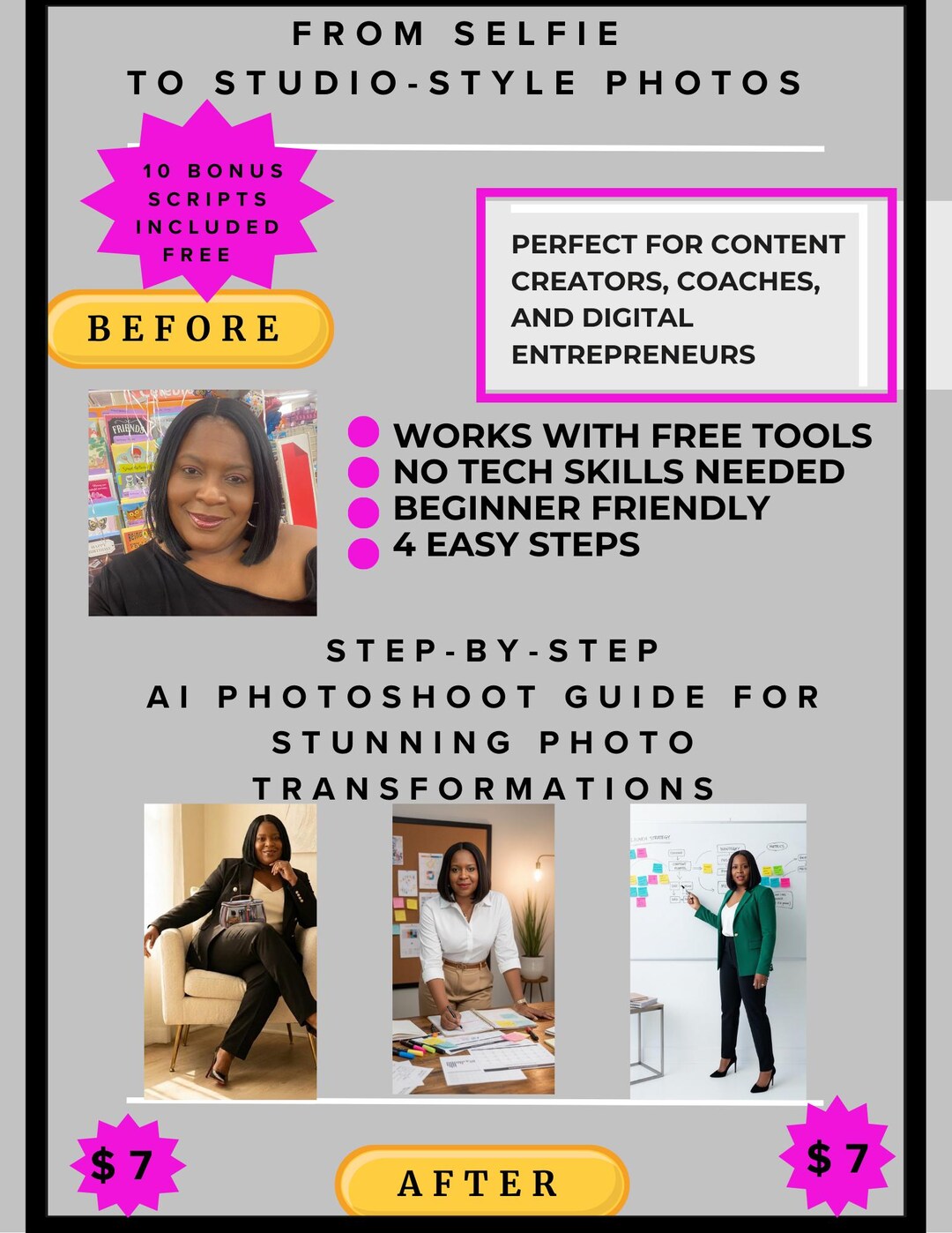 AI Photoshoot Guide |turn Selfie Into Pro Branding Photos | Use FREE ...
