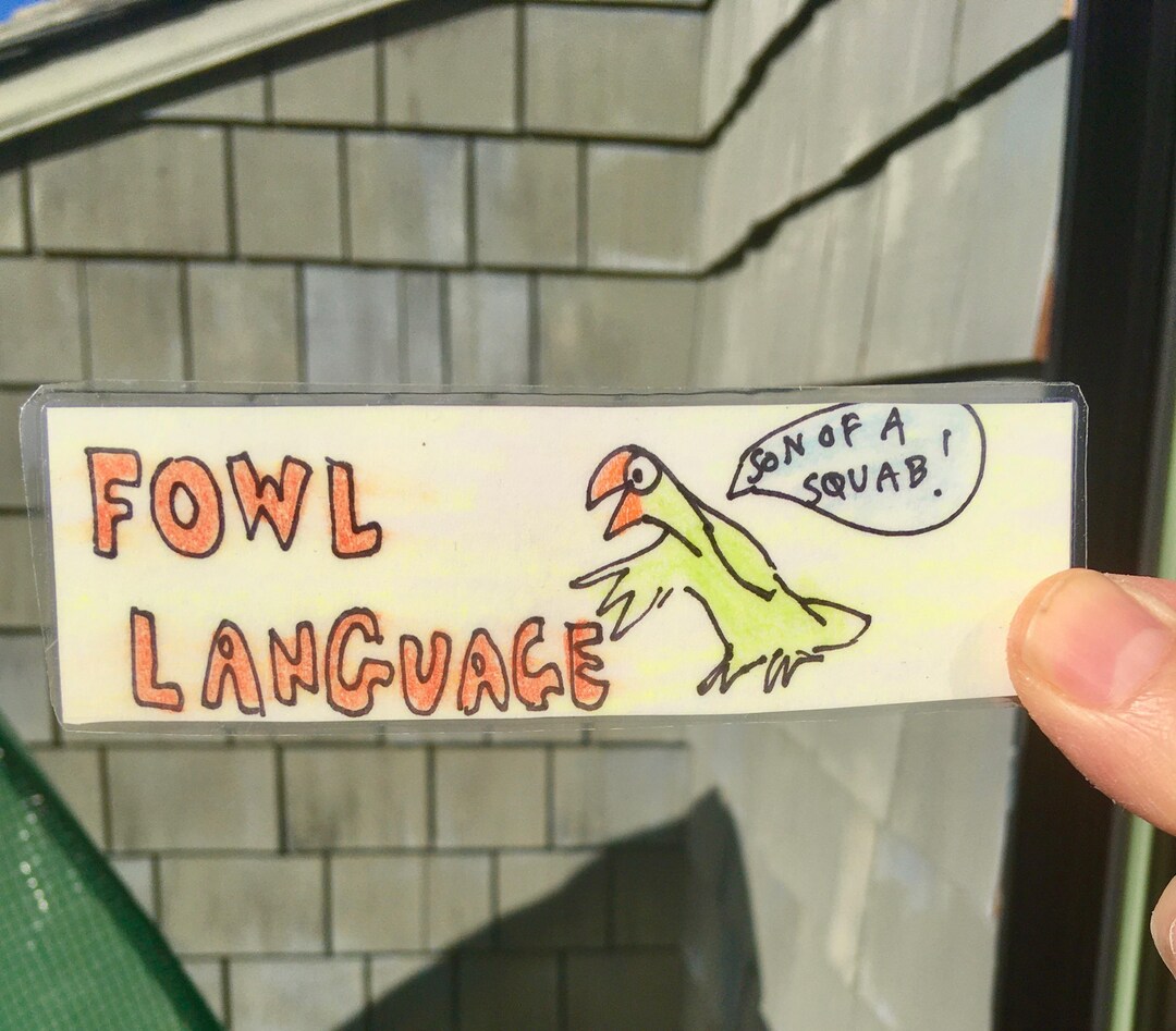 Parrot Bookmark, Sketch, Handmade, Drawing, Artwork, Funny, Kid Safe ...