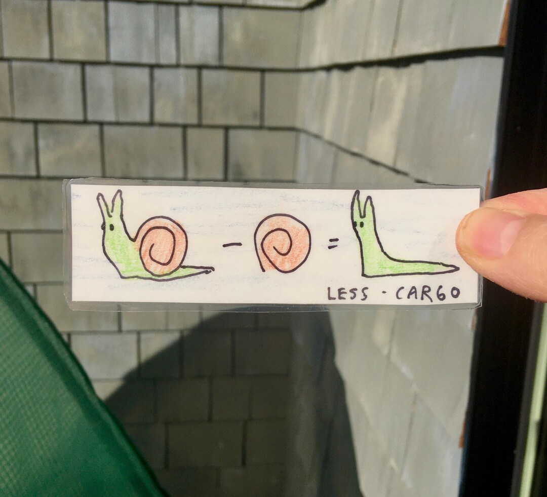 Snail Bookmark, Escargot, Less Cargo, Funny Joke, Snail Puns, One ...