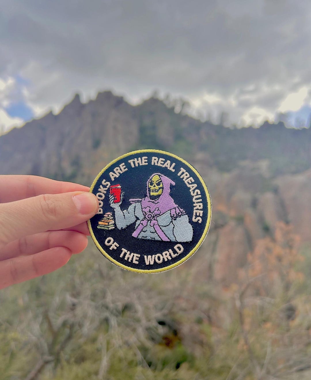 Book Club Reading Patch, Patches, Hat, Books Are the Real Treasures of ...