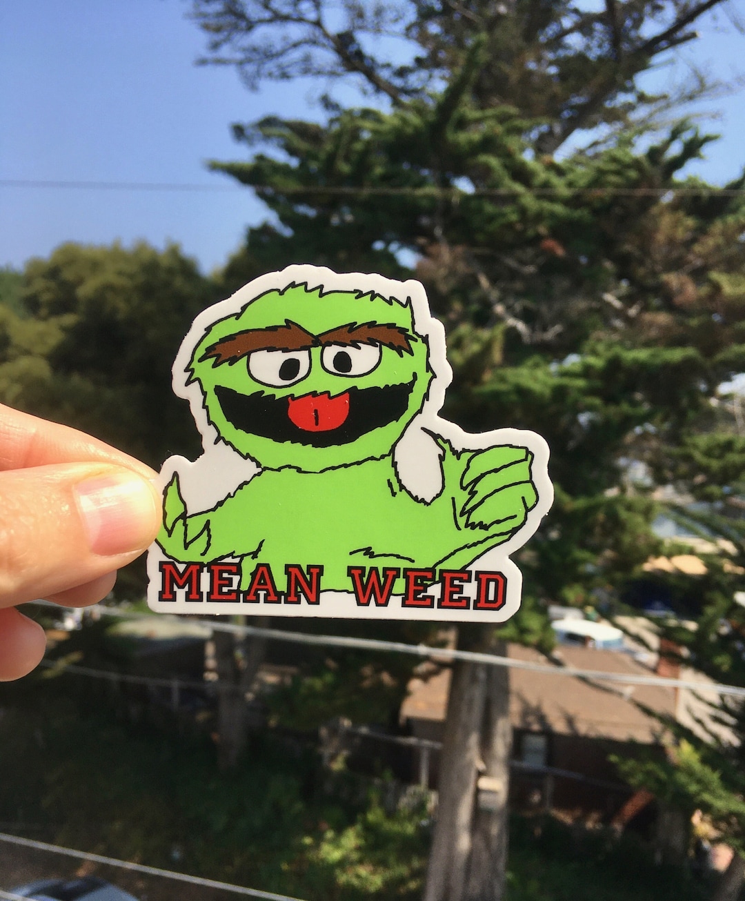 Oscar the Grouch, Sticker, Mean Weed, Muppet, Laptop, Phone, Water ...