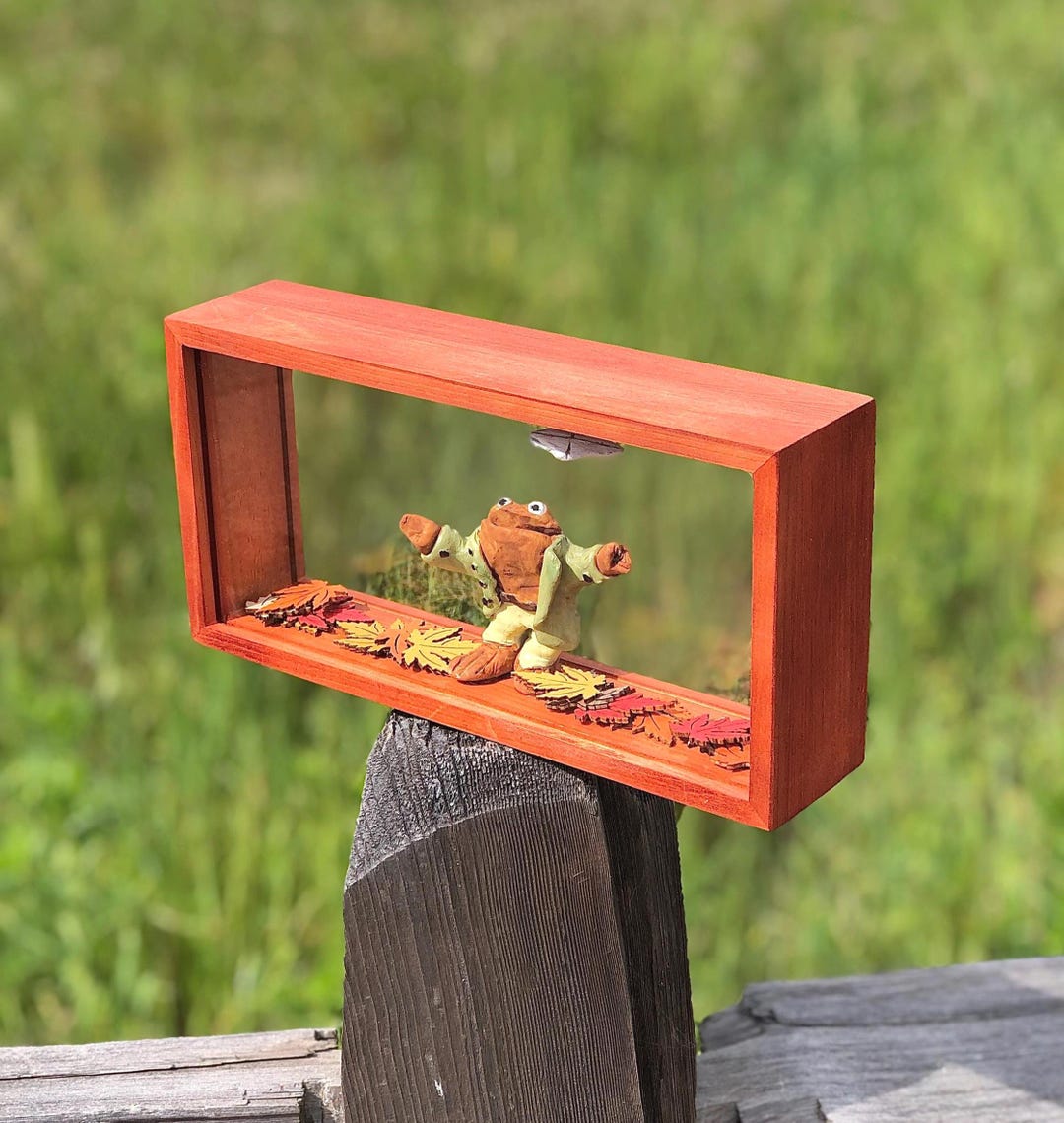 Kite, Frog, Amphibian, Toad, Diorama Handmade Sculpture, Children's ...