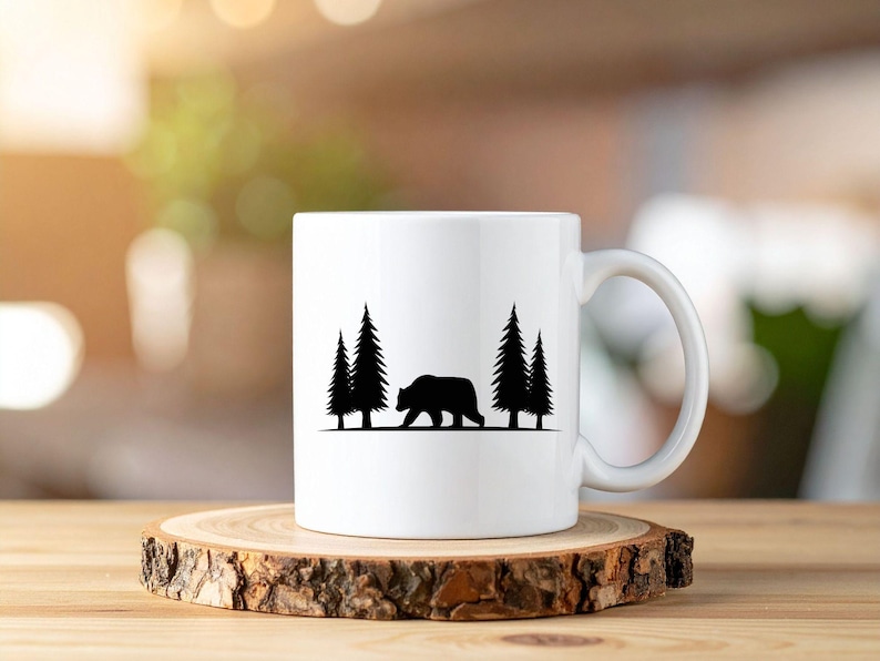 Evergreen Tree SVG Bundle, Pine, Fir, Forest Stencil (commercial Use ...