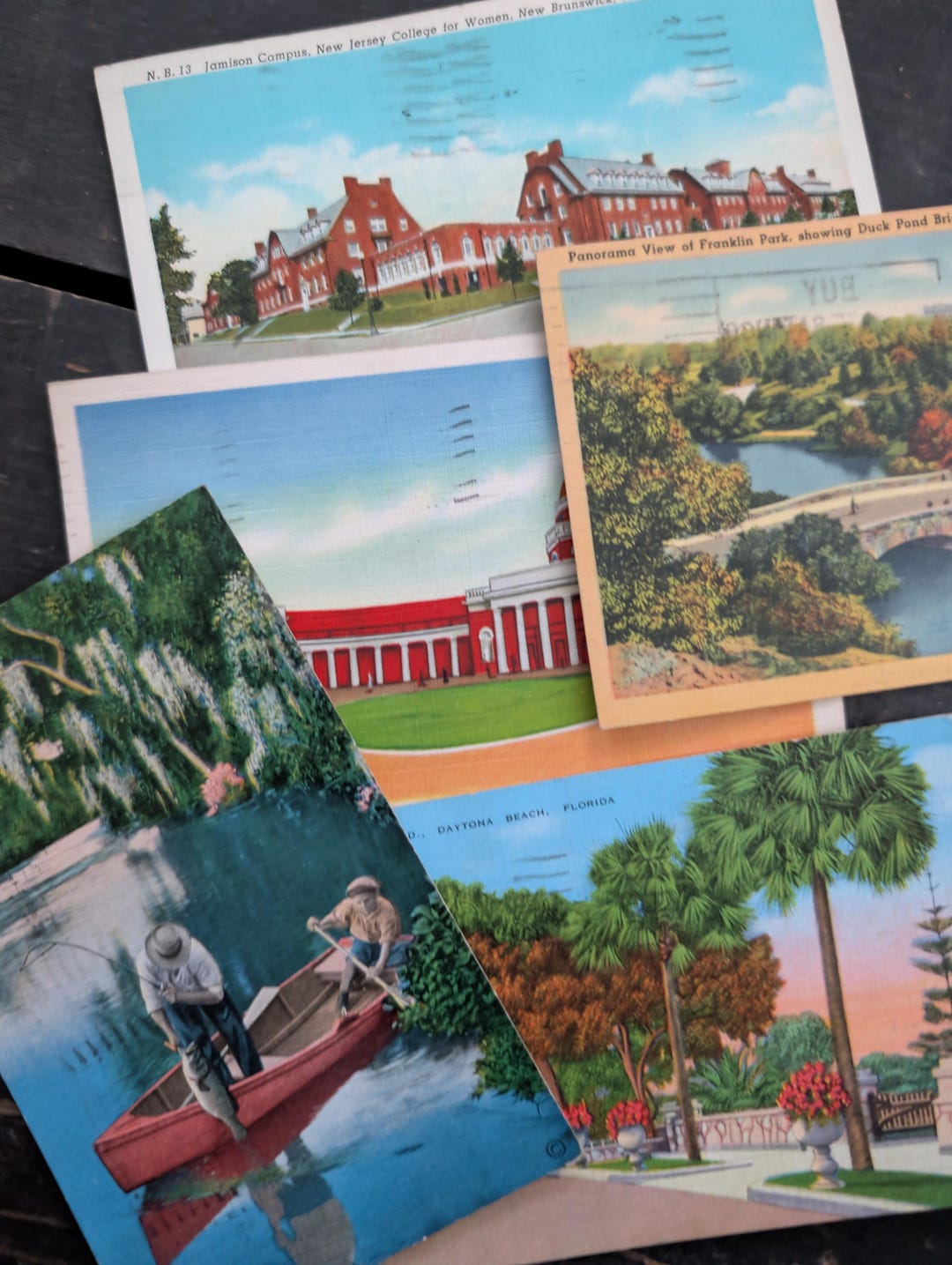 Vintage (1930s-1940s) Linen Color Postcards. 10 Each. Choose From Drop ...