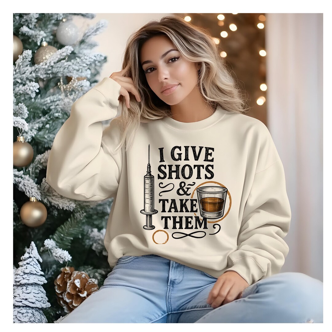 I Give Shots & Take Them Retro Shirt Design, Nurse Sublimation, Funny ...