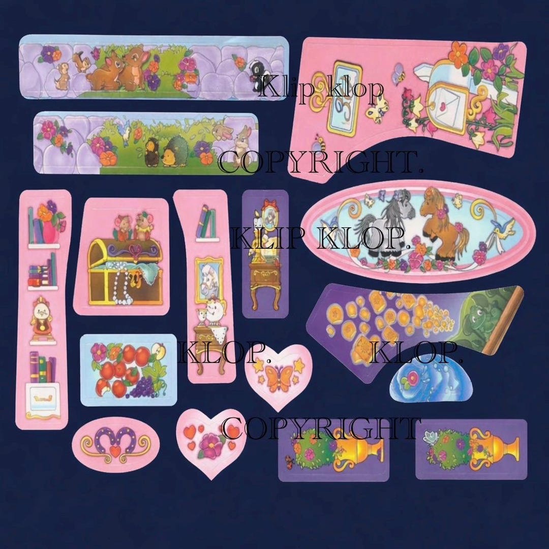 Vintage Little People Reproduction Decals for Klip Klop Castle CUT! - Etsy