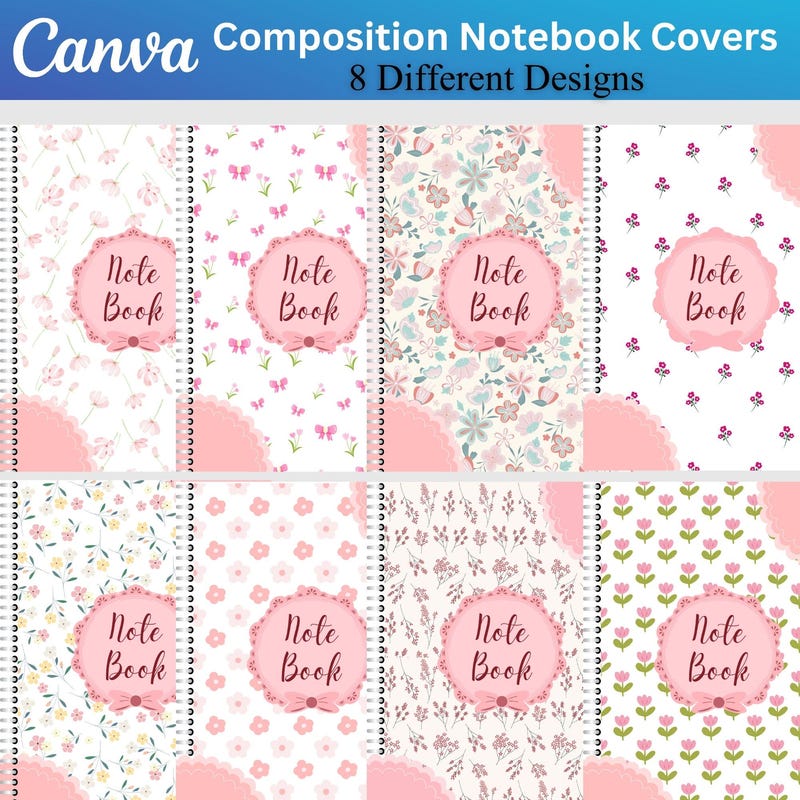 Floral Notebook - Etsy
