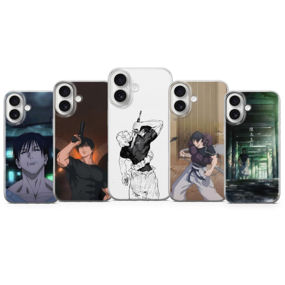 Toji Fushiguro Jujutsu Kaisen Phone Case – Cursed Assassin Anime Cover ...