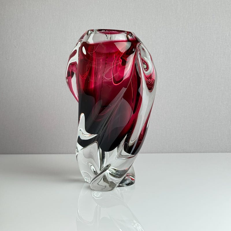 Gunnar Nylund Glass Vase - Etsy