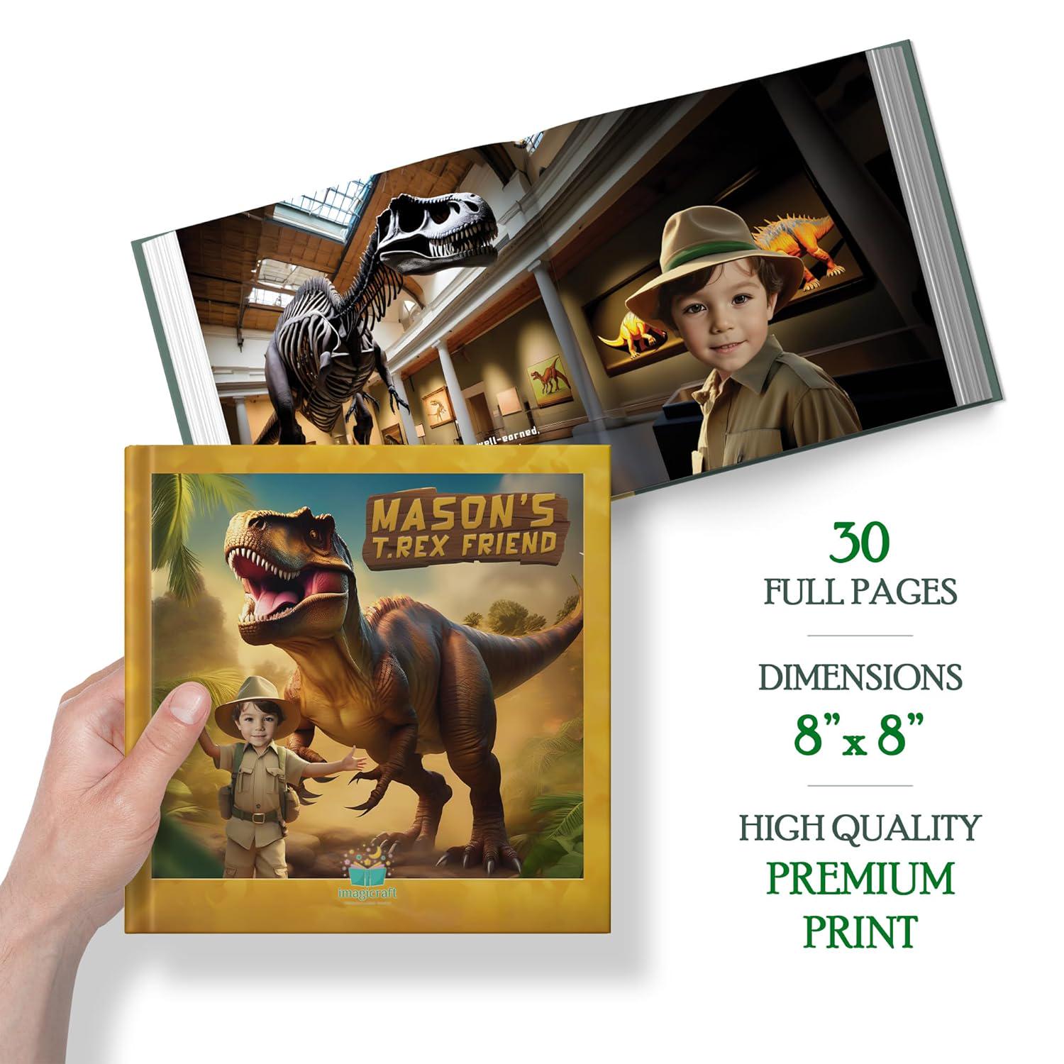 T-rex Friend - Personalized Children’s Dinosaur Story Book With Custom ...