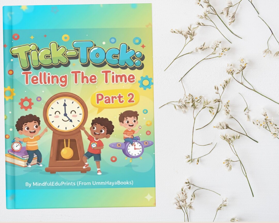 Clock Worksheet Part 2, Telling Time Activity Book (PDF Printable) - Etsy
