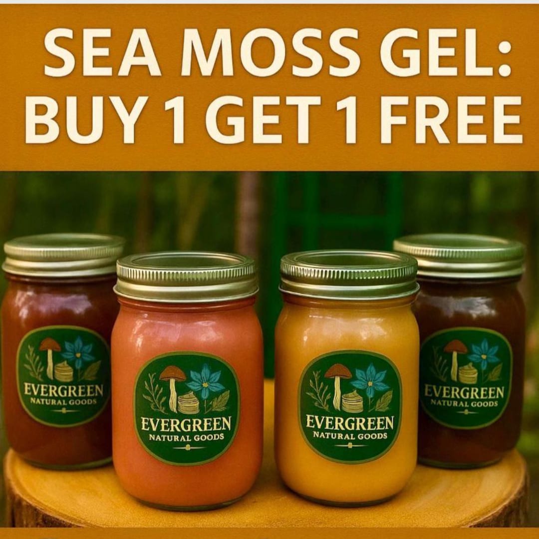 Sea Moss Gel Blended With Lionsmane Mushroom: Dr. Sebi Inspired ...