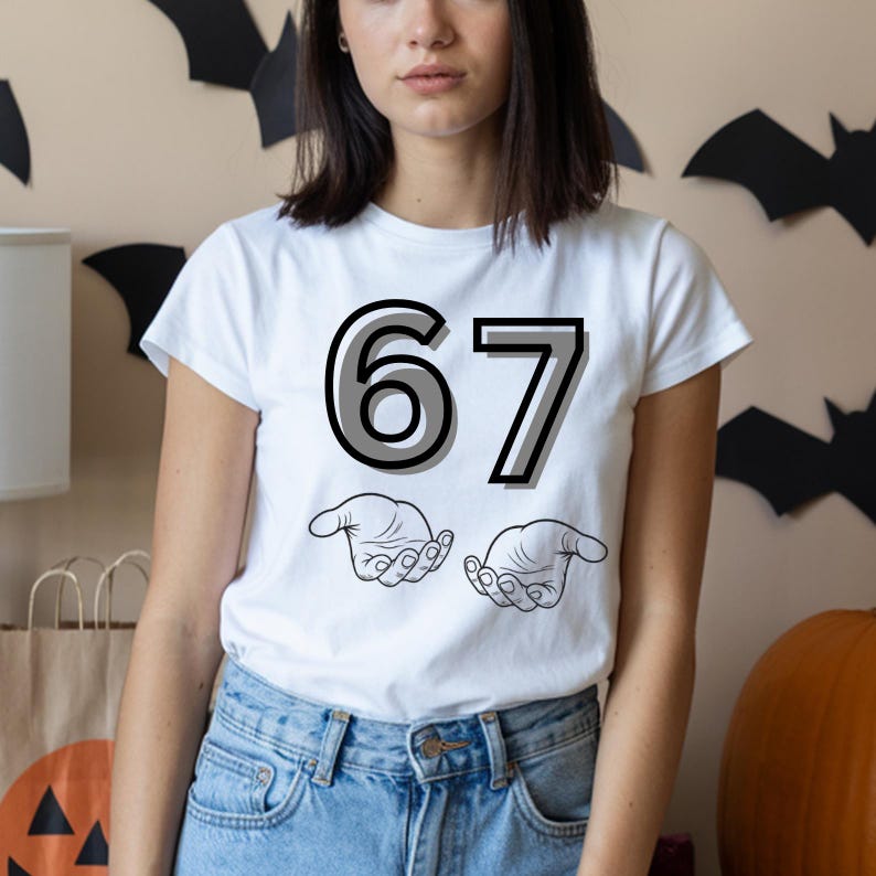 6 7 Meme Funny Hands PNG Bundle, Viral Gen Z Humor (digital Download ...