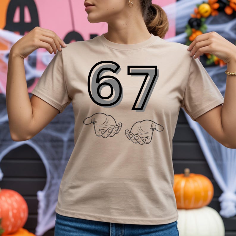 6 7 Meme Funny Hands PNG Bundle, Viral Gen Z Humor (digital Download ...