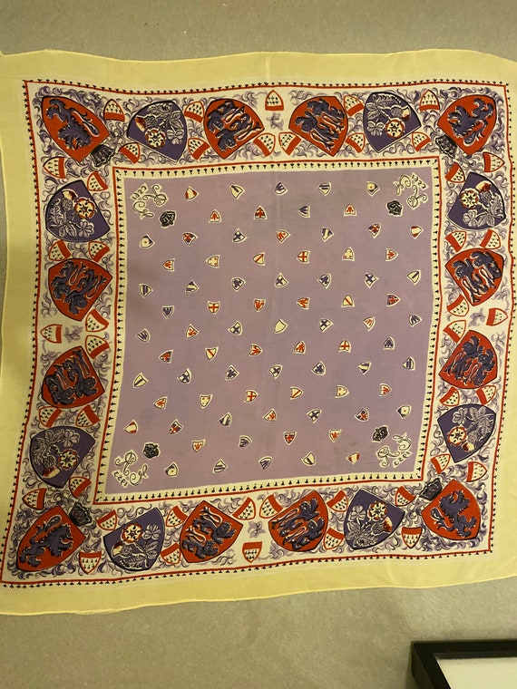 1953 Coronation of Queen Elizabeth 11 Scarf Unusual L… - Gem