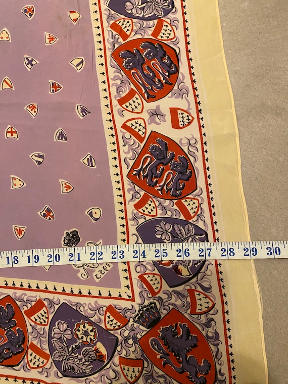 1953 Coronation of Queen Elizabeth 11 Scarf Unusual L… - Gem