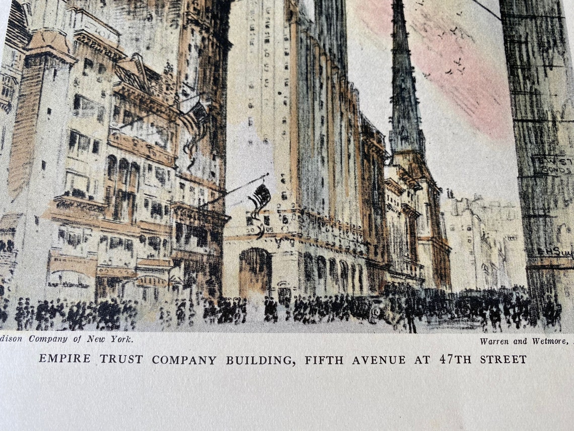 Empire Trust Company, Fifth Avenue, New York, 1929. Warren & Wetmore ...