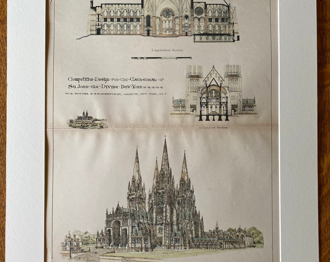 Cathedral of St. John the Divine, New York, 1891, Potter & Robertson ...