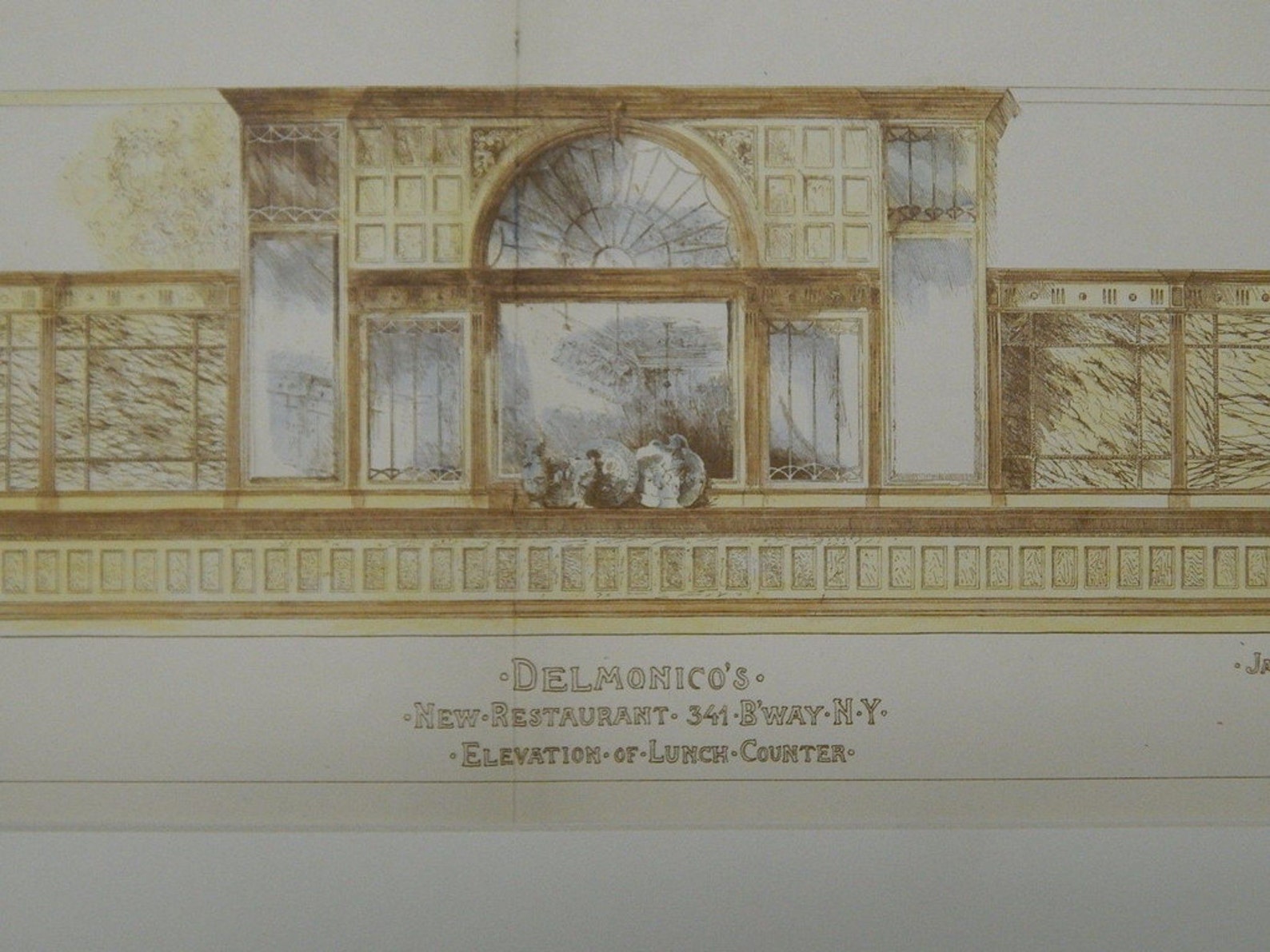 Delmonico's New Restaurant, New York, 1887, Jas. Brown Lord, Architects ...