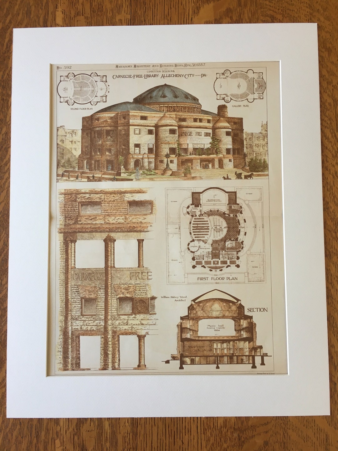 Carnegie Free Library, Allegheny, Pennsylvania, 1887, William Halsey ...