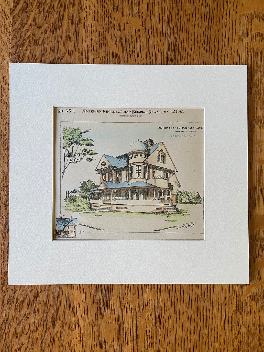 Isabelle Nash, Residence, Bridgeport, Connecticut, 1889, C T Beardsley ...